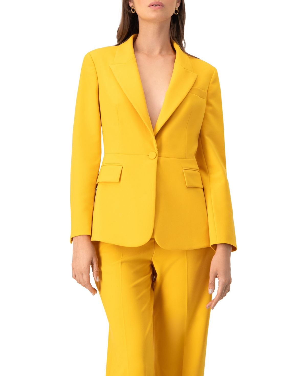 Click here for Ivonne Womens Tailored Blazer with Flap Pockets -... prices