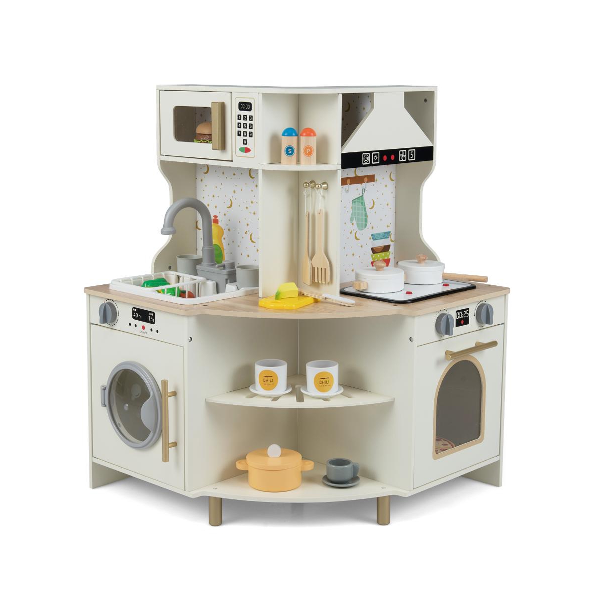 Click here for Slickblue Wooden Toy Kitchen for Kids with Functio... prices