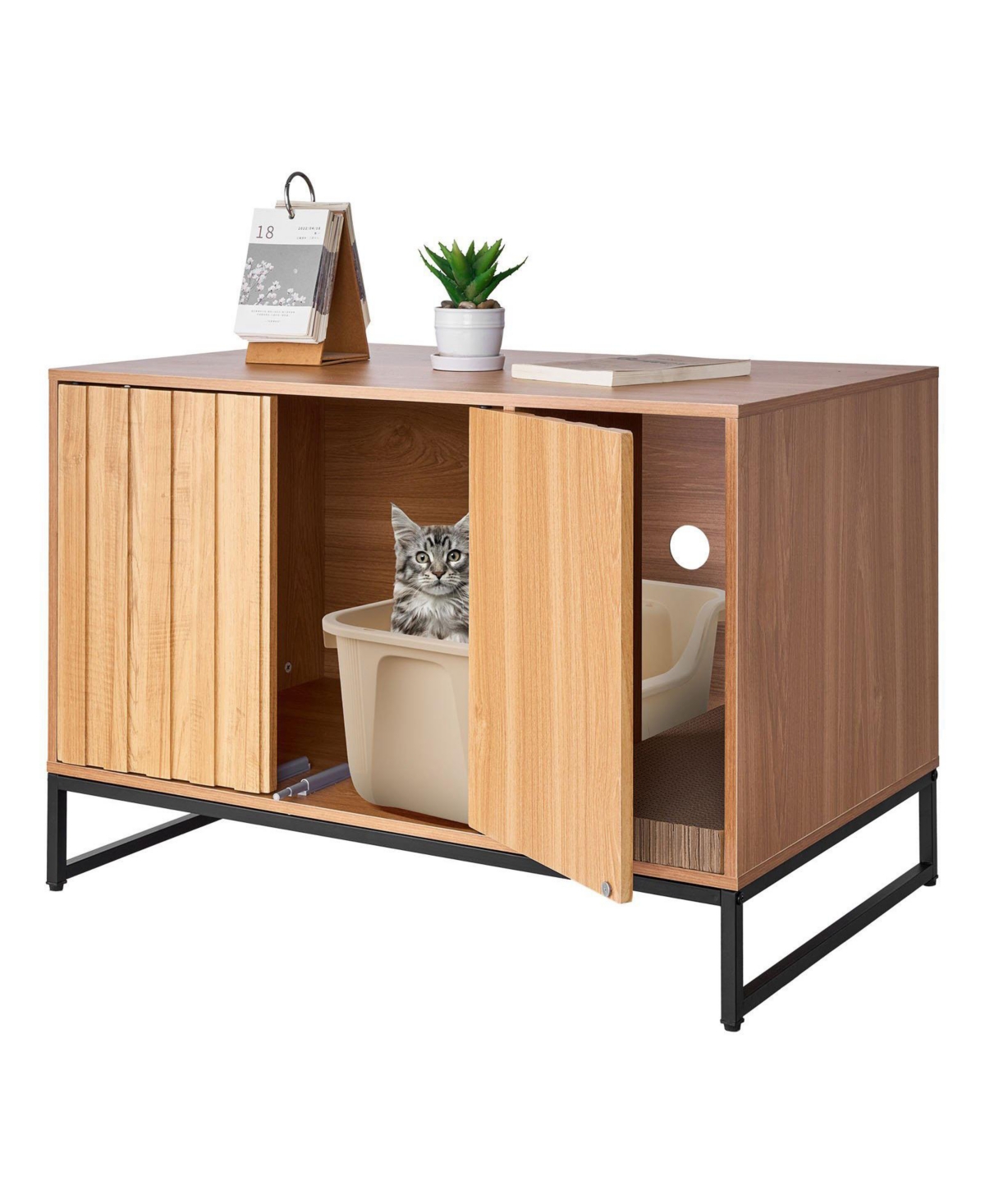 Click here for Cozito 31.5 Wooden Litter Box Enclosure with Scrat... prices