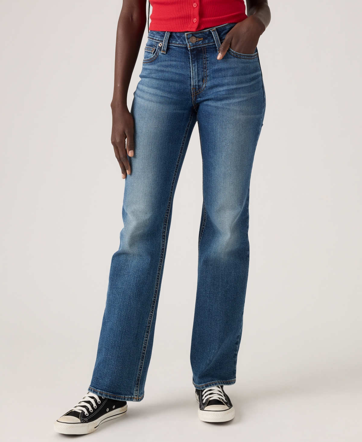 Click here for Levis Juniors Super Low Bootcut Jeans - Darted Den... prices