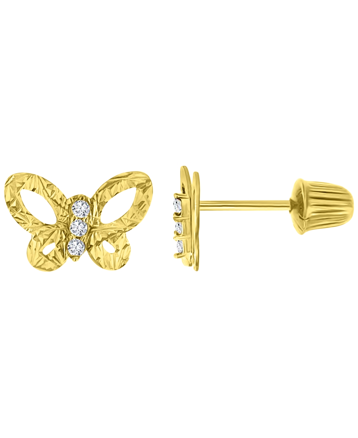 Click here for Macys 14K Yellow Gold Butterfly Stud Earrings - Go... prices