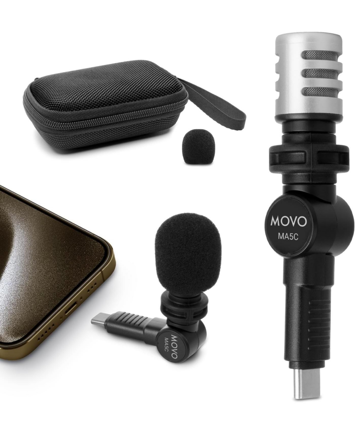 Click here for Movo External Usb-c Microphone for iPhone 15/16 -... prices