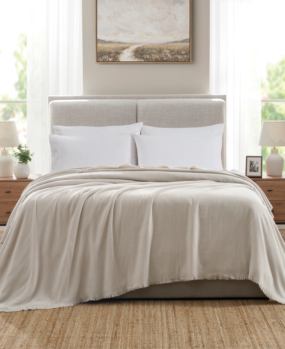 Click here for Becki Owens Woven Oversized Blanket  King - Taupe prices