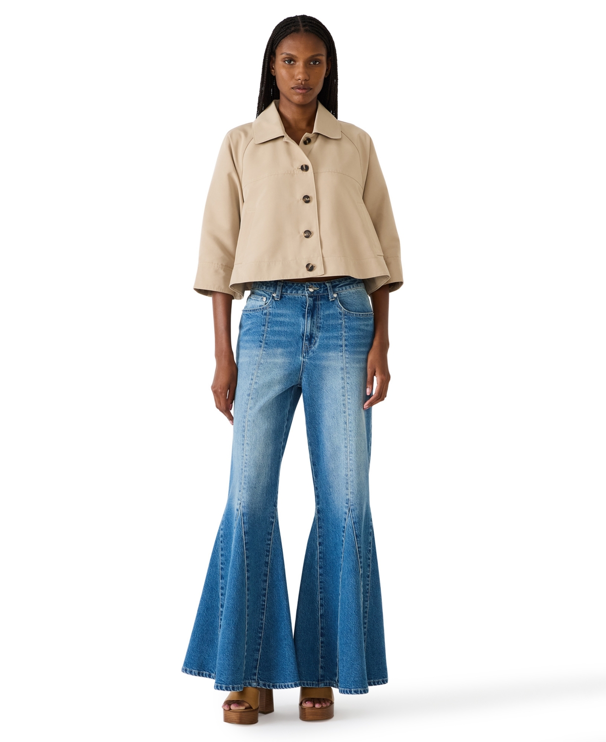 Click here for Steve Madden Womens Rhode Button-Front Jacket - Sa... prices