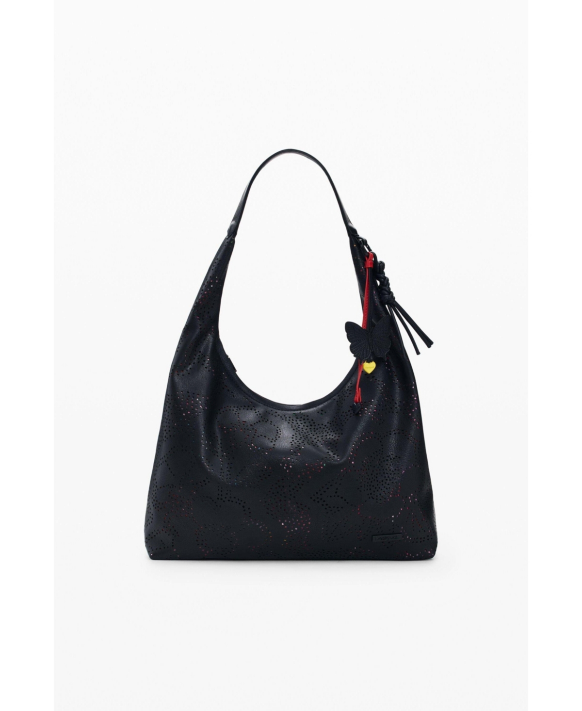 Click here for Desigual Womens Medium butterfly cut-out bag - Bla... prices