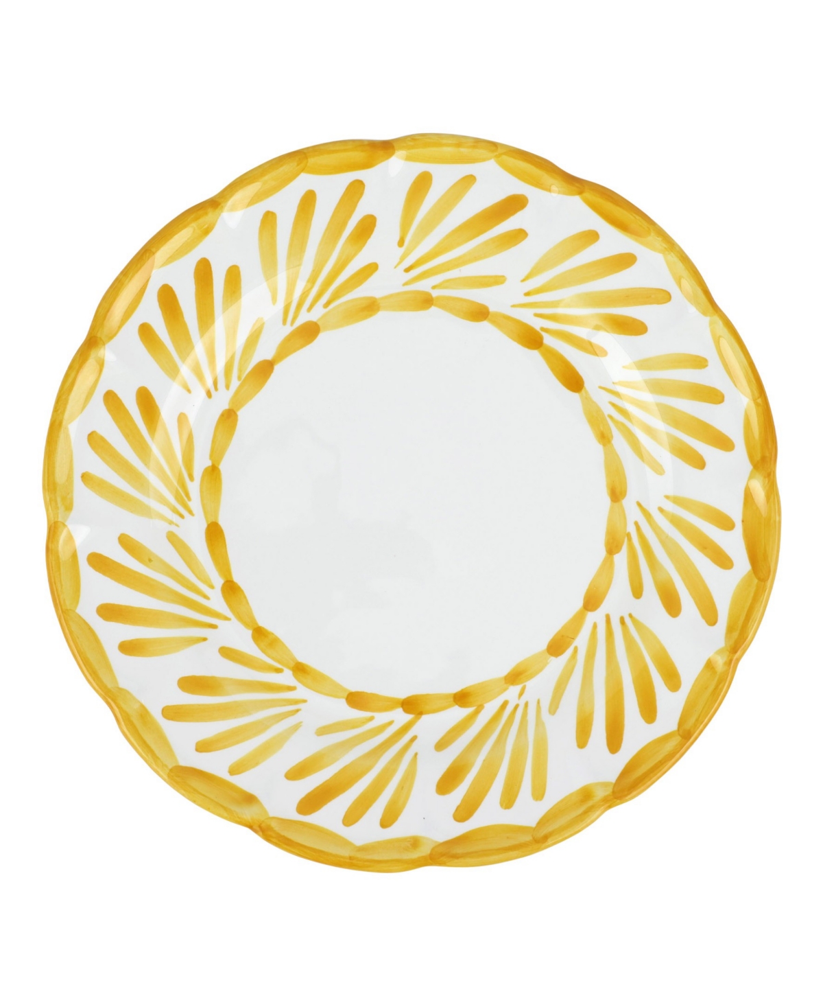 Click here for Vietri Arezzo Round Dinner Plate - Yellow prices