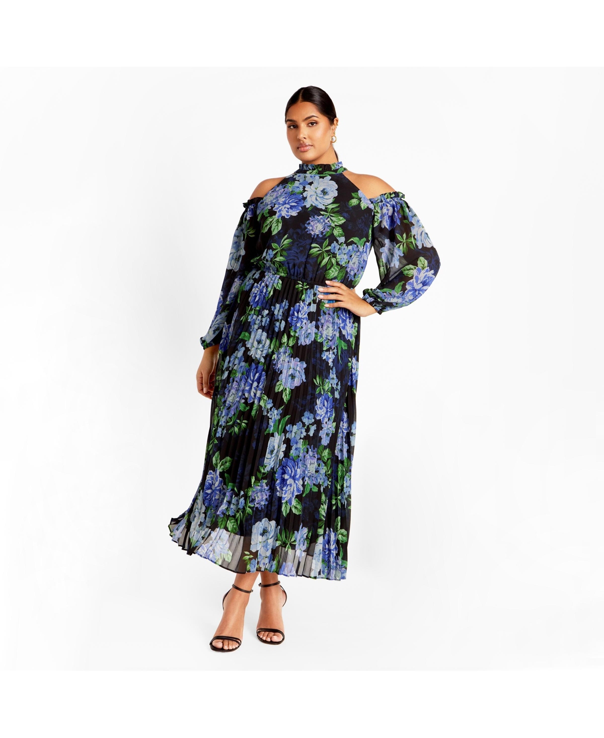 Click here for City Chic Plus Size Promise Print Maxi Dress - Flo... prices
