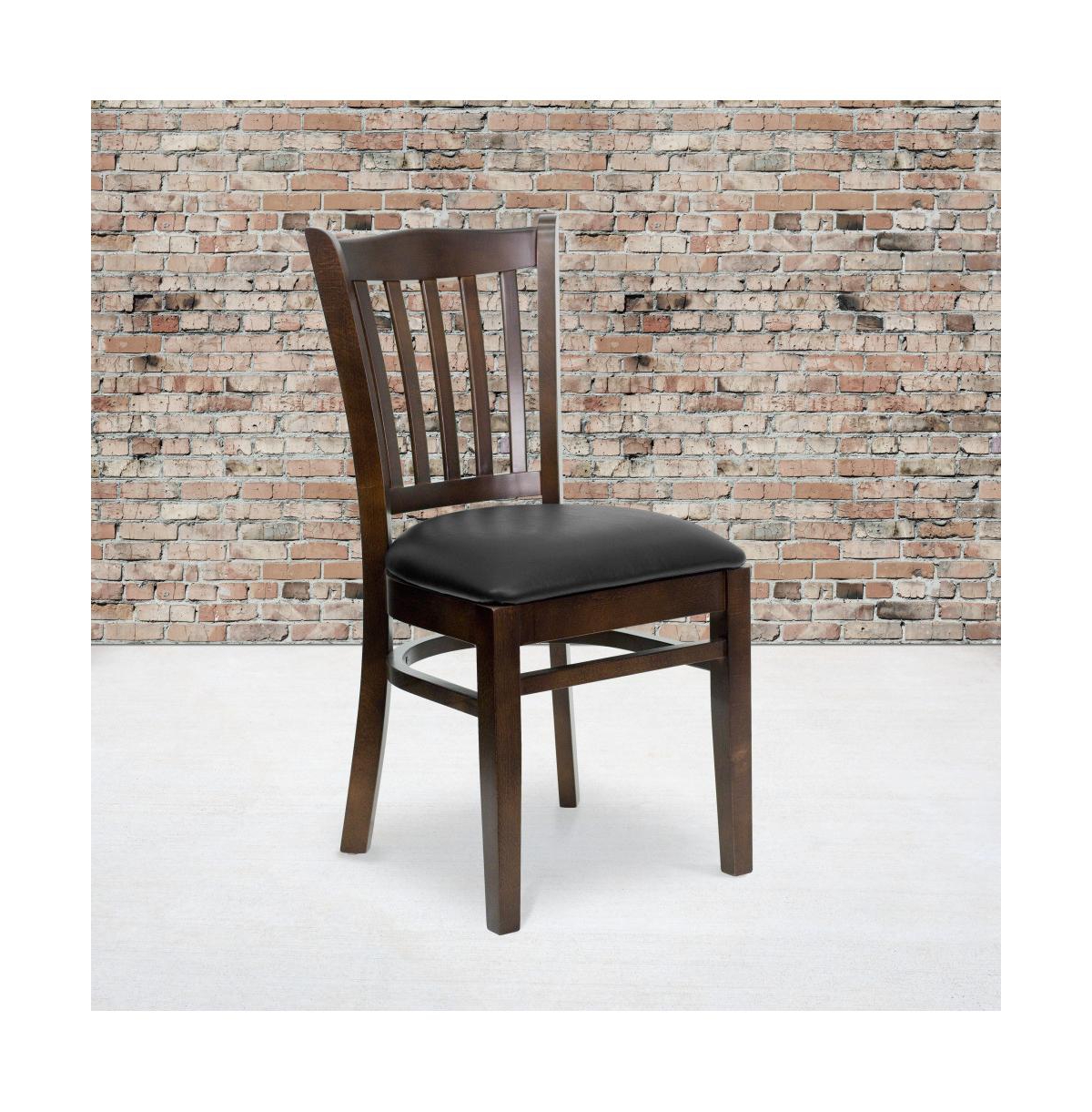 Click here for Emma+Oliver 2 Pack Vertical Slat Back Wooden Resta... prices