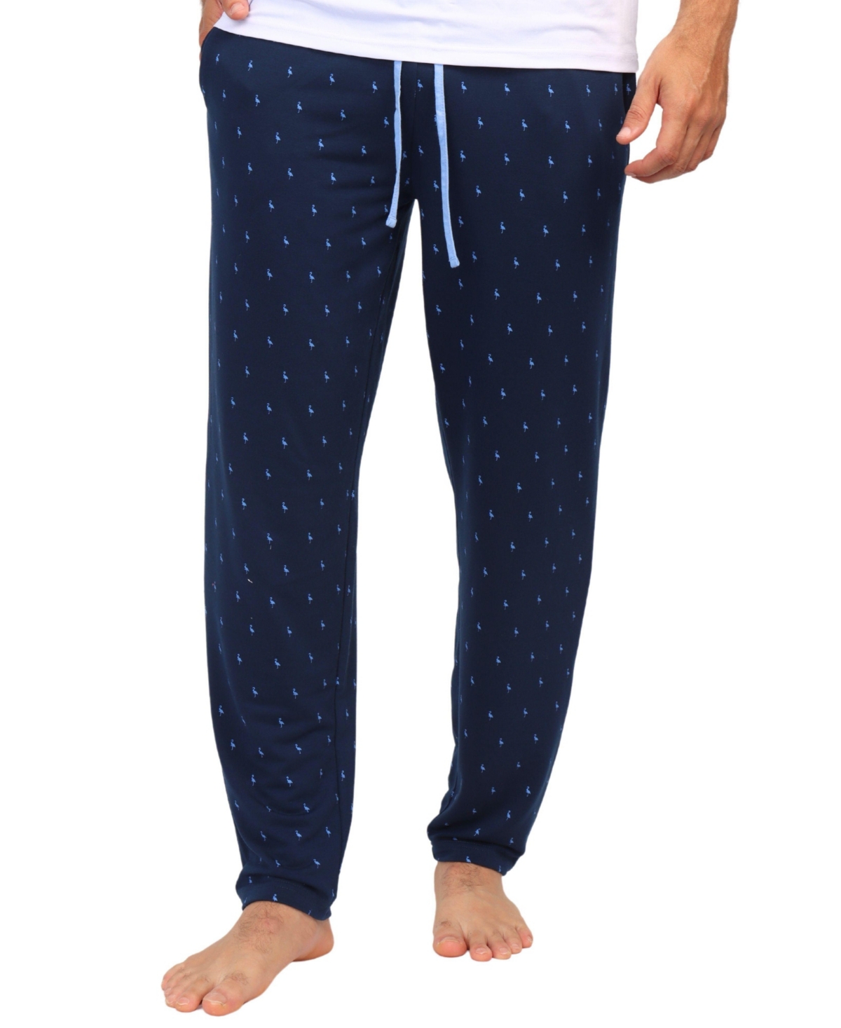 Click here for Tailorbyrd Mens Byrd Print French Terry Pants - Na... prices