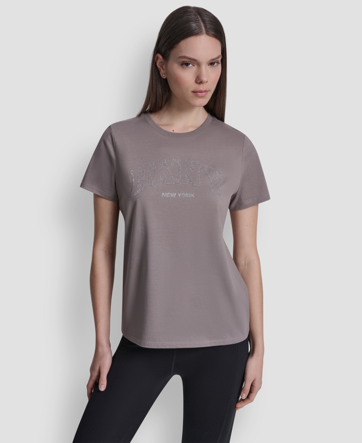 Click here for Dkny Sport Womens Rhinestone Varsity Logo Relaxed... prices