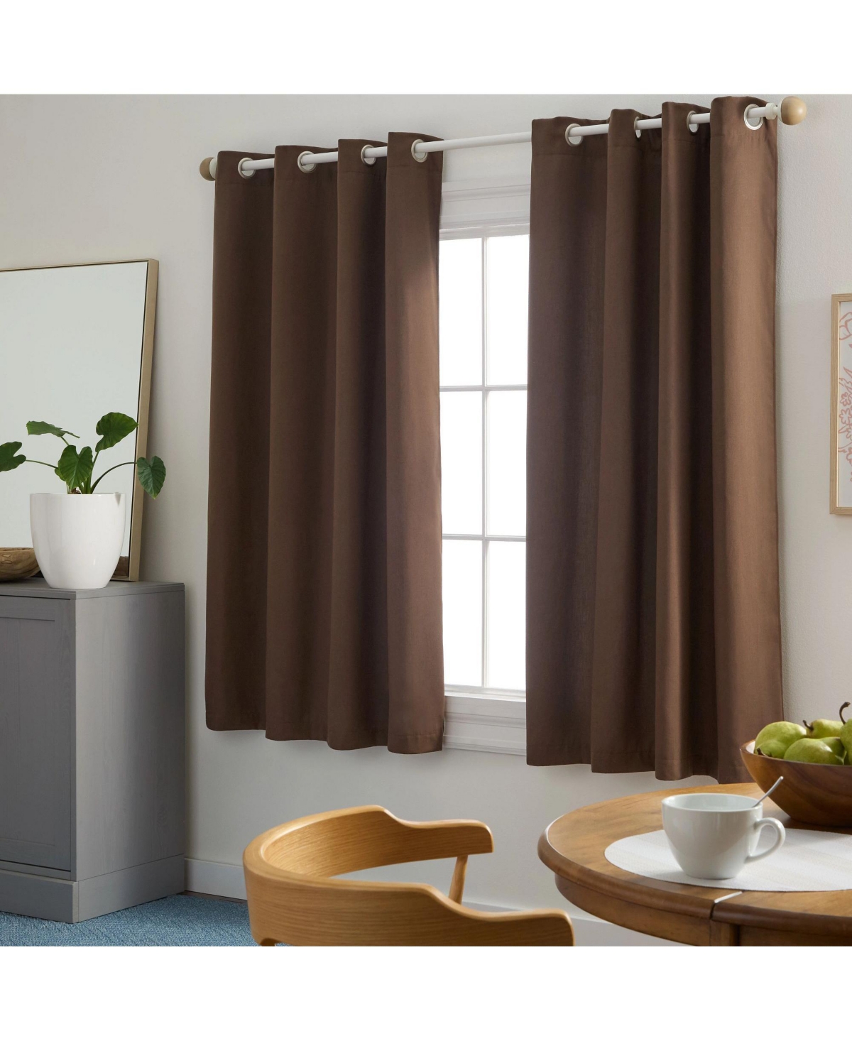 Click here for Town & Country Basics Selena Coffee Brown Solid Li... prices