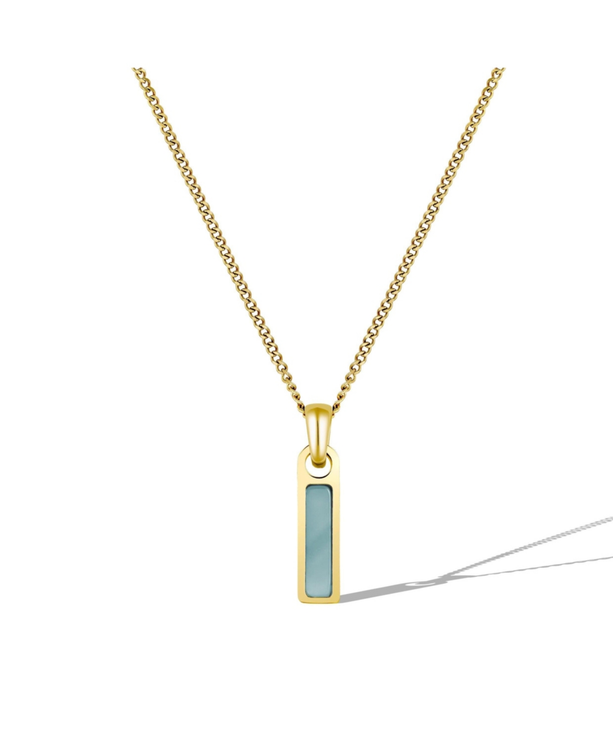 Click here for Vincero Mens Birthstone Tag Necklace â Gold Pend... prices