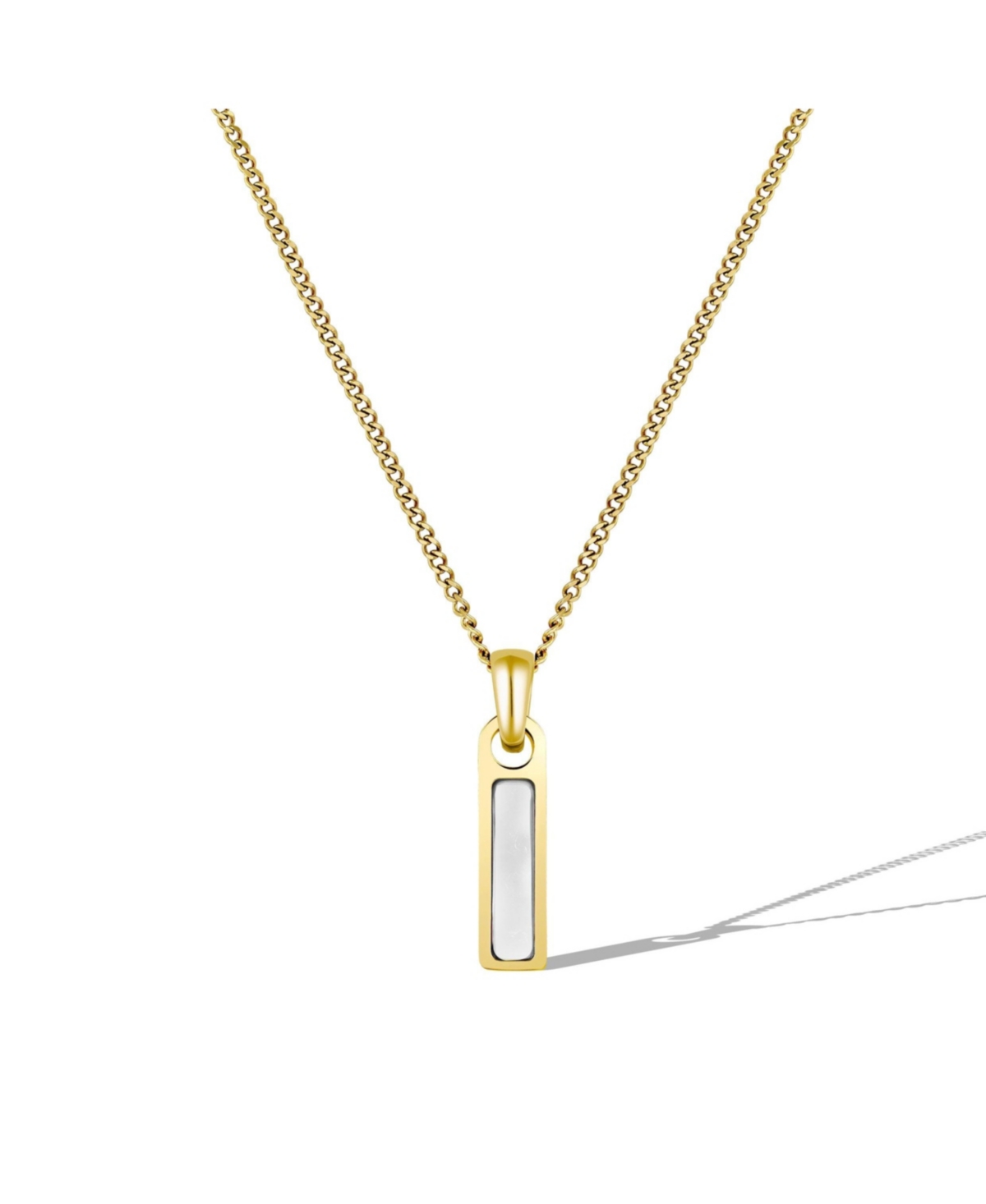 Click here for Vincero Mens Birthstone Tag Necklace – Gold... prices