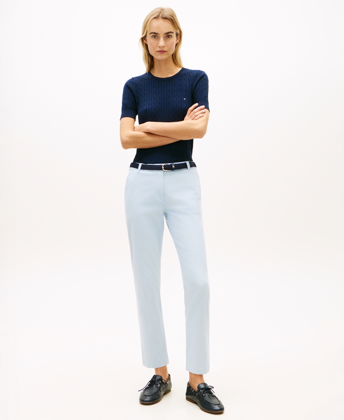 Click here for Tommy Hilfiger Womens Twill Slim Chino Pants - Bre... prices