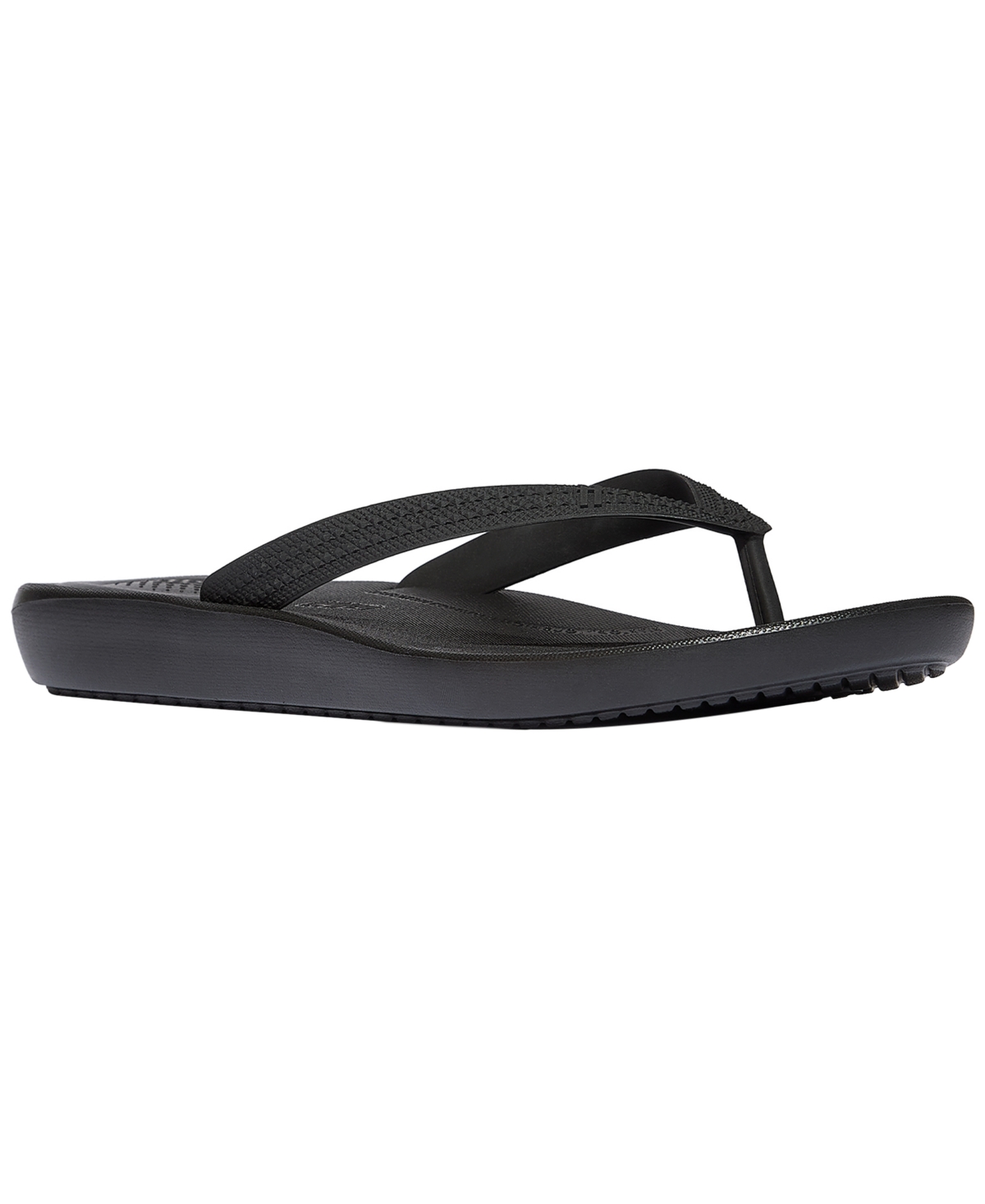 Click here for FitFlop Mens iQushion Textured Strap Flip-Flops -... prices