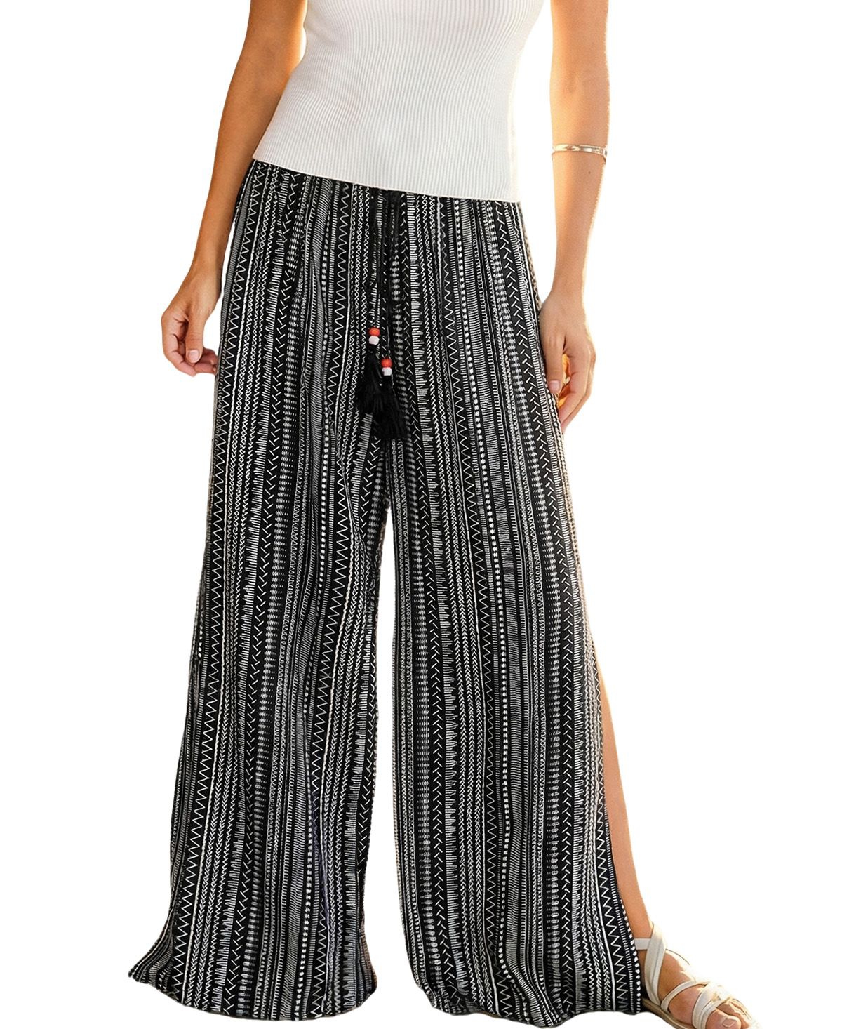 Click here for Cupshe Womens Better Than Ever Boho Pants - Black prices