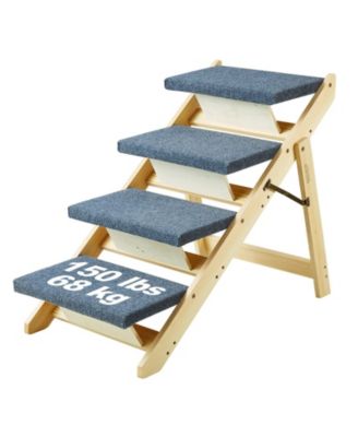 Click here for Cozito Convertible 4 Step Wooden Pet Stairs Ramp H... prices