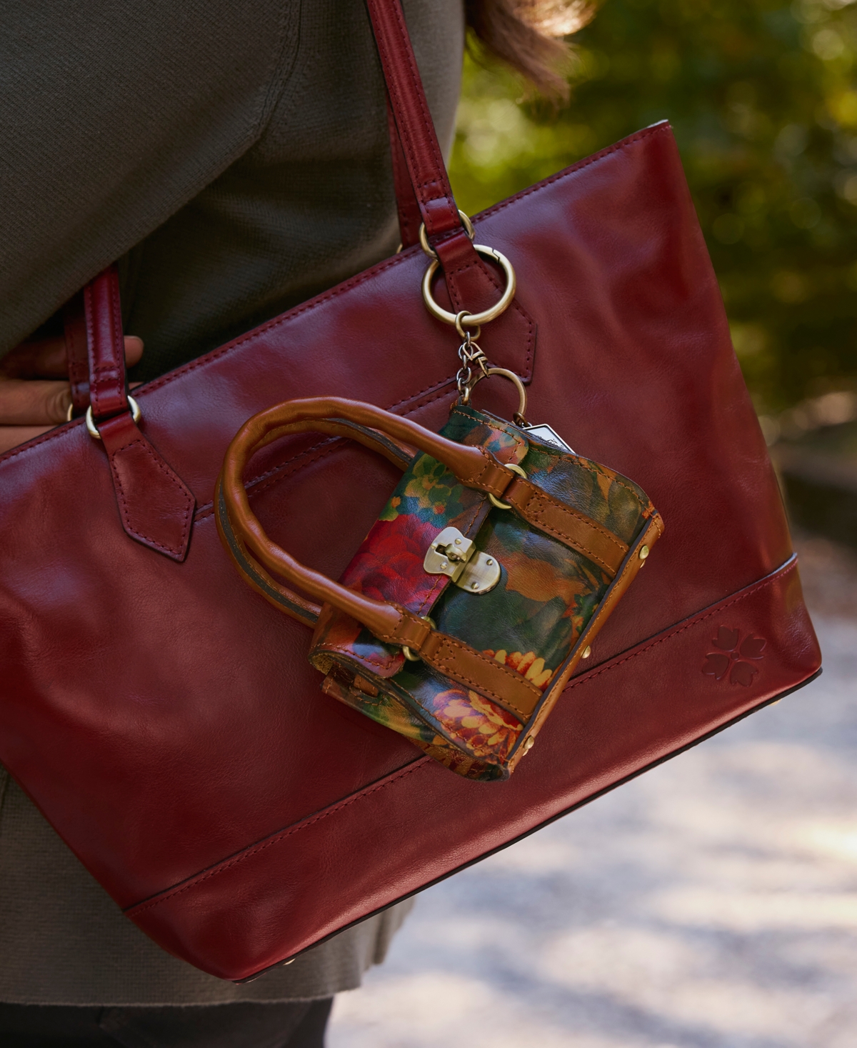 Click here for Patricia Nash Mini Vienna Bag with Charm - Multi prices