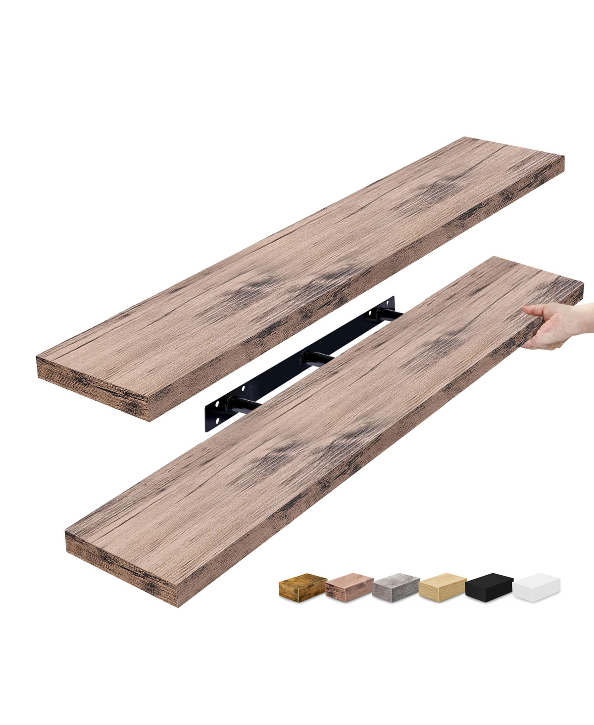 Click here for Sorbus 2 Pack 48 Inch Wall Mounted Floating Shelve... prices