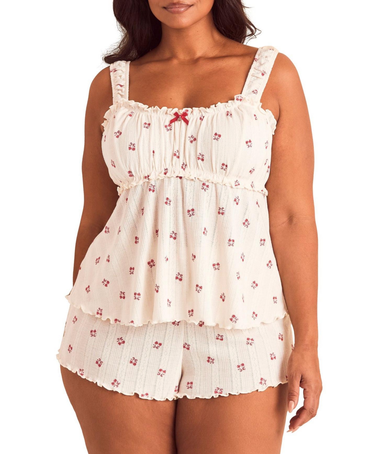 Click here for Leanore Womens Plus-Size Tank And Shorts Pajamas -... prices