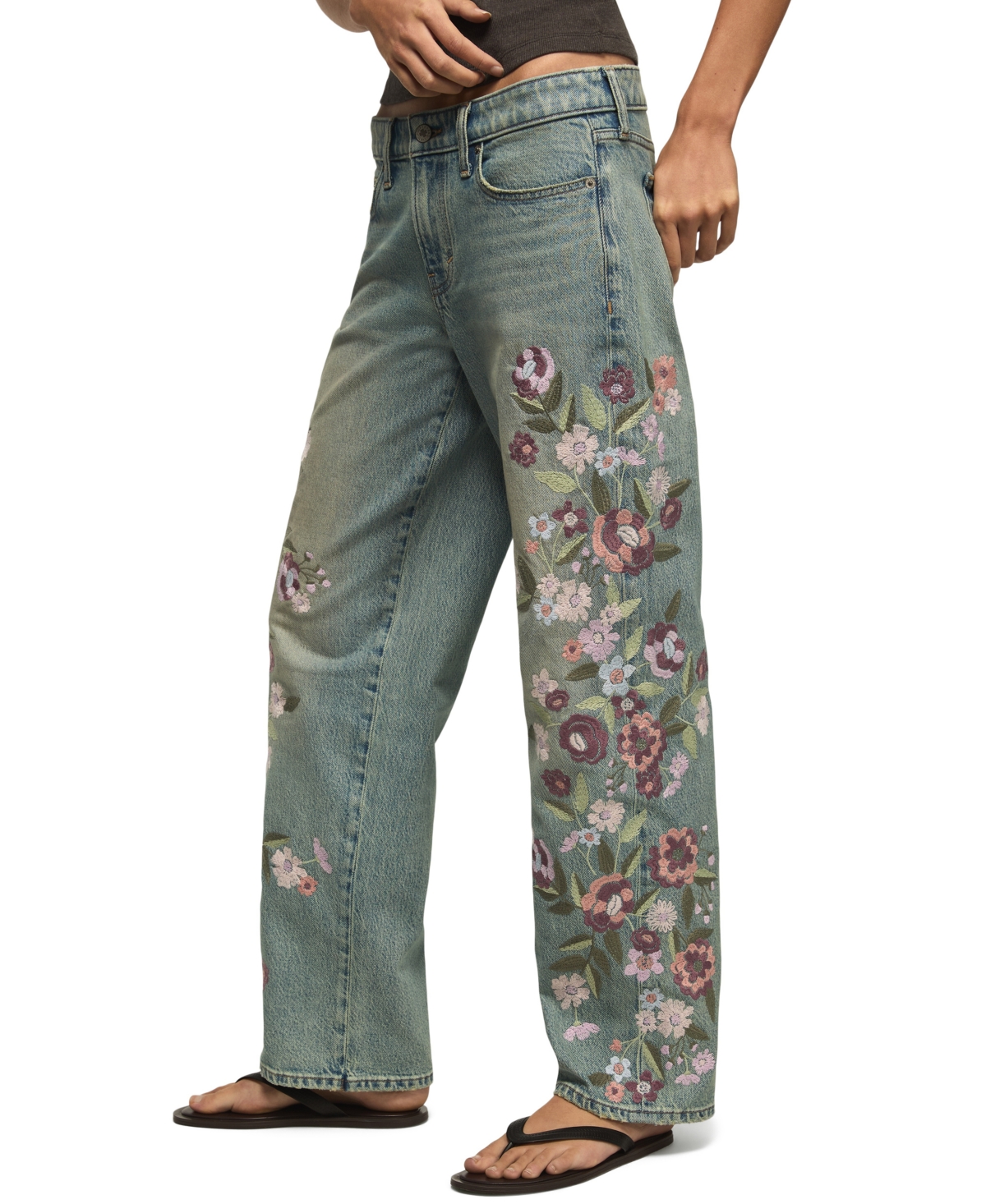 Click here for Lucky Brand Womens Lucky Legend Embroidered Baggy... prices