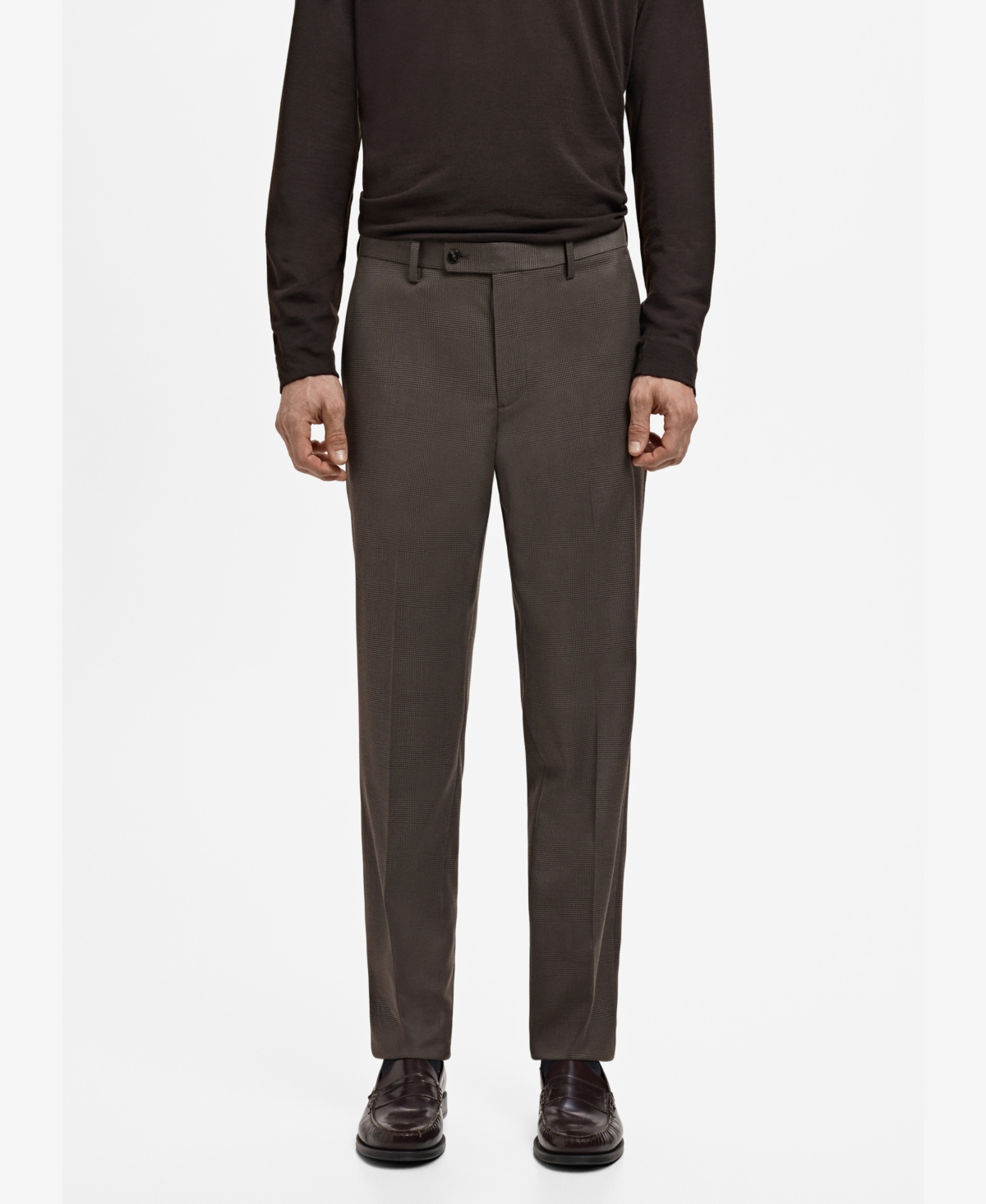 Click here for Mango Mens Milan Slim-Fit Suit Pants - Brown prices