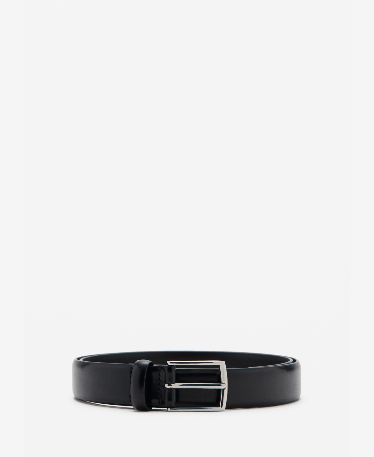 Click here for Mango Mens Buckle Leather Belt - Black prices