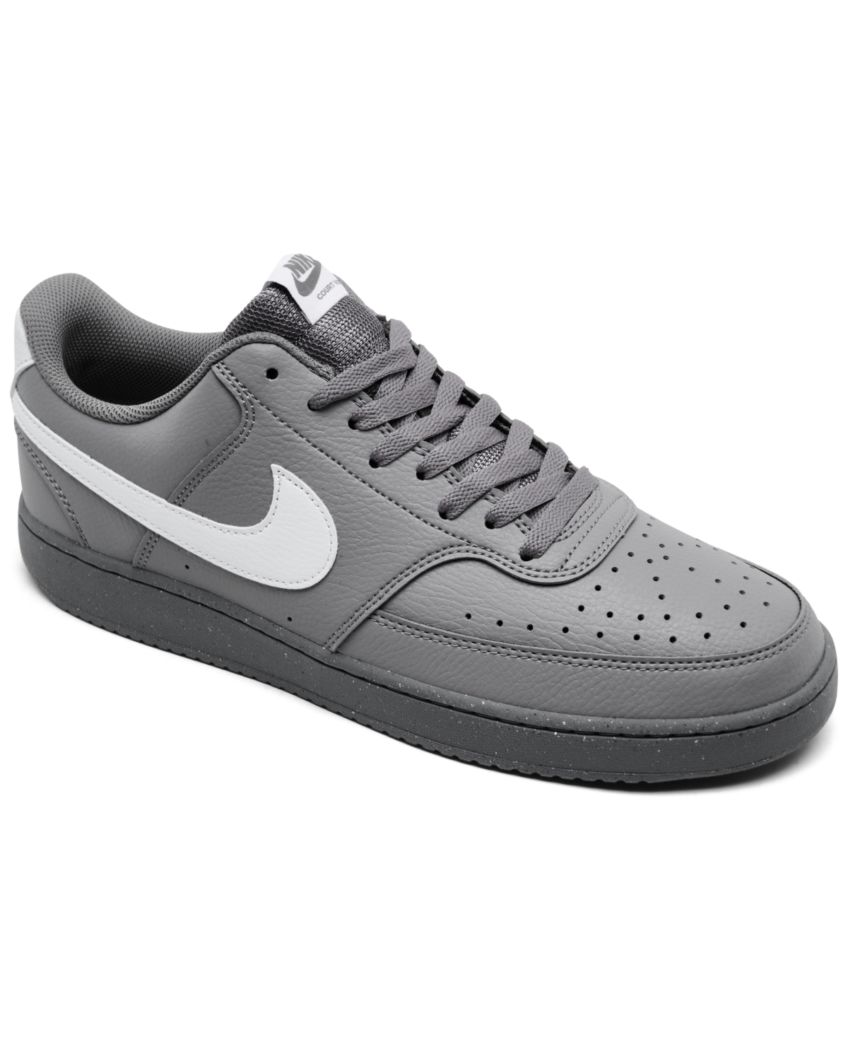 Click here for Nike Mens Court Vision Low Casual Sneakers from Fi... prices