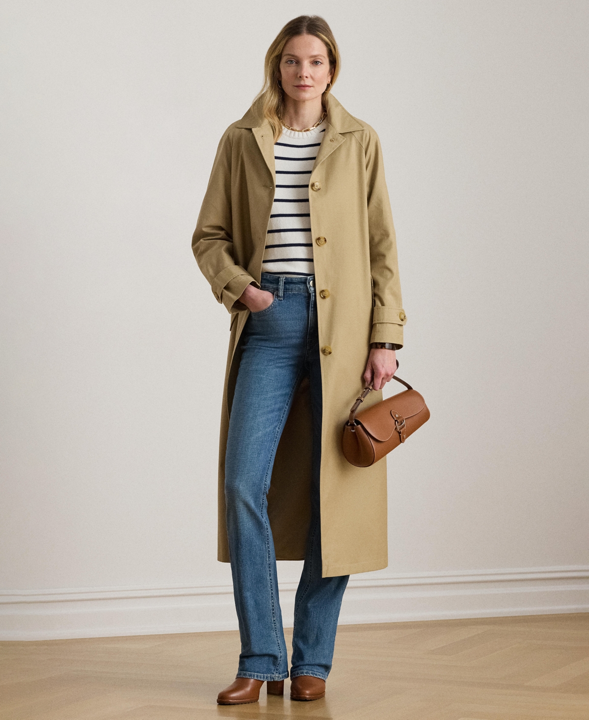 Click here for Lauren Ralph Lauren Womens Maxi Balmaccan Coat - B... prices