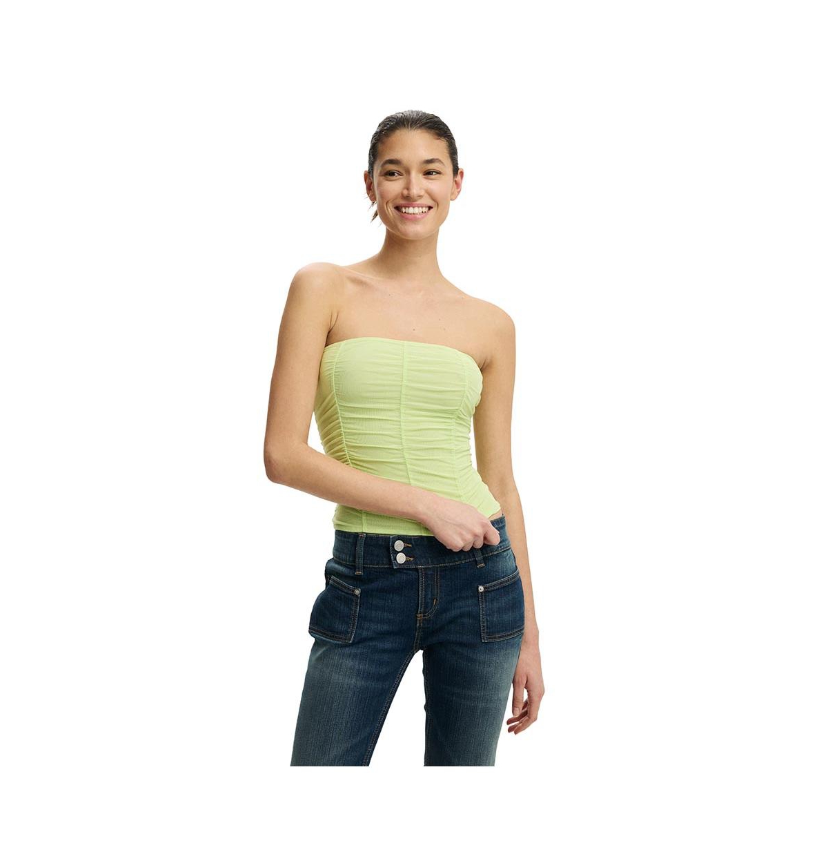 Click here for Cotton On Womens Cara Corset Bandeau - Frosted lim... prices
