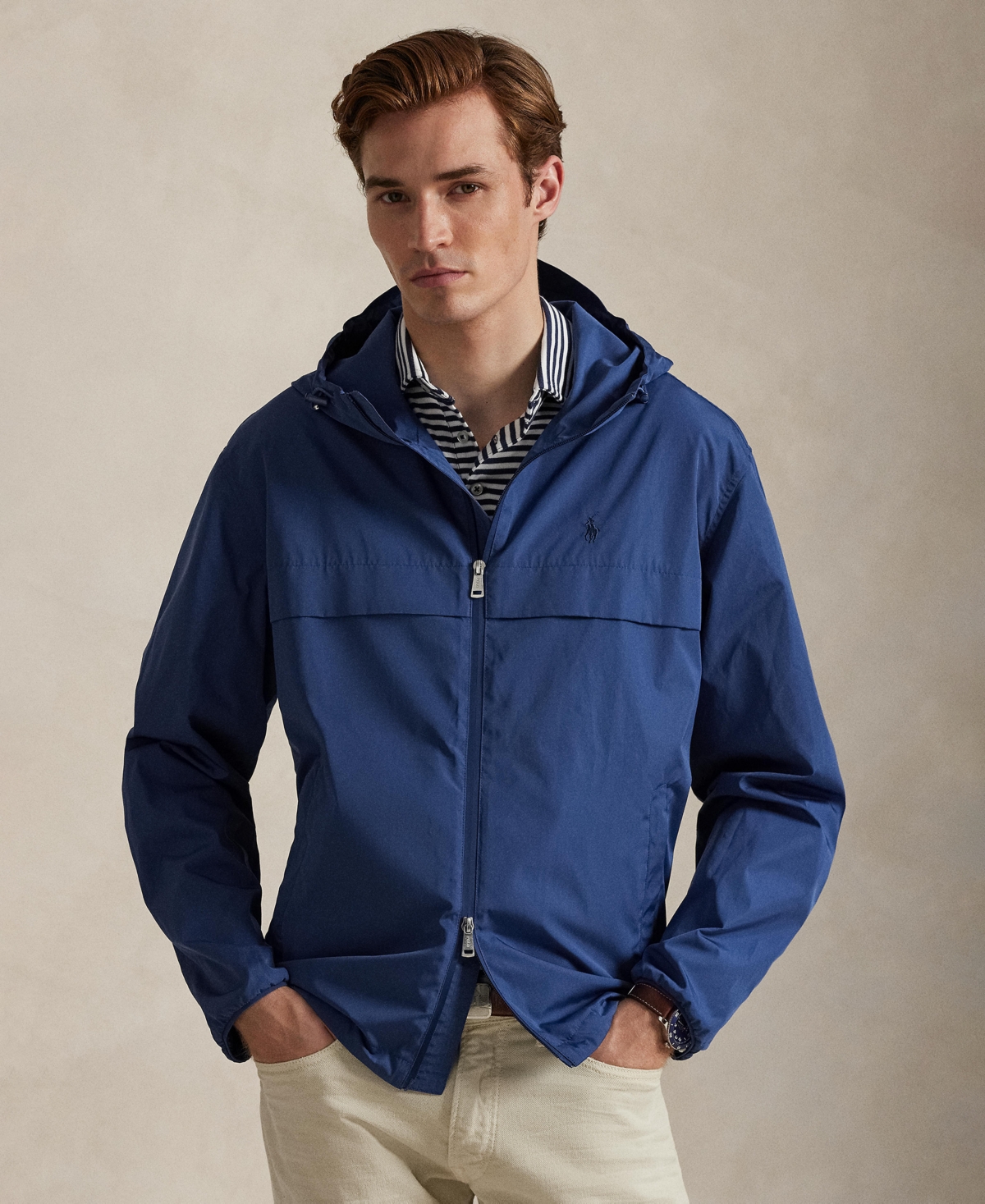 Click here for Polo Ralph Lauren Mens Glenmoor Full-Zip Front Hoo... prices