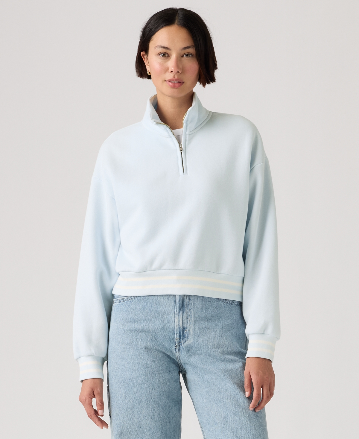 Click here for Levis Womens Club Sport Prep Quarter Zip Sweatshir... prices