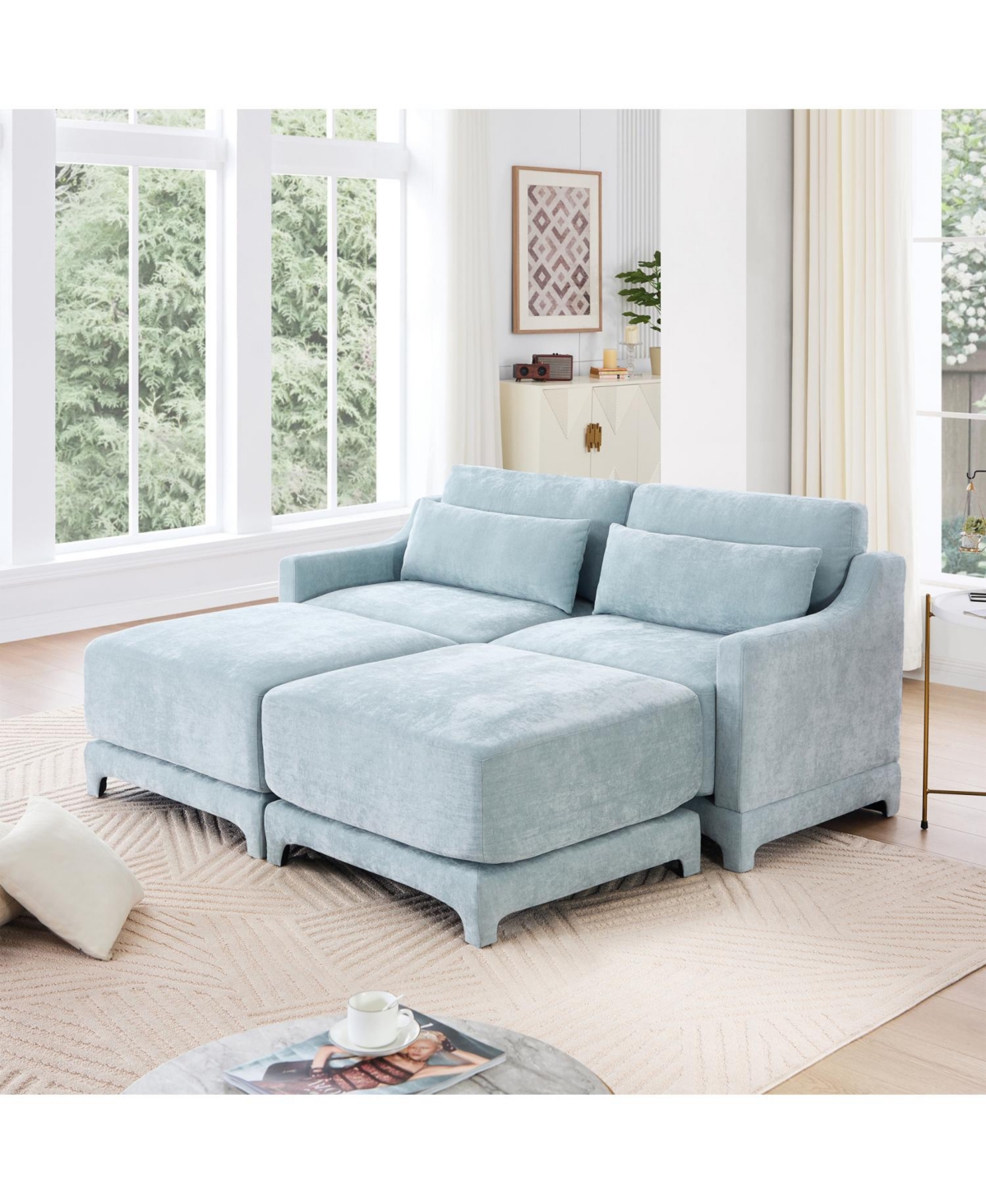 Click here for Streamdale Furniture Chenille 2-Seater Sofa w/ Ott... prices