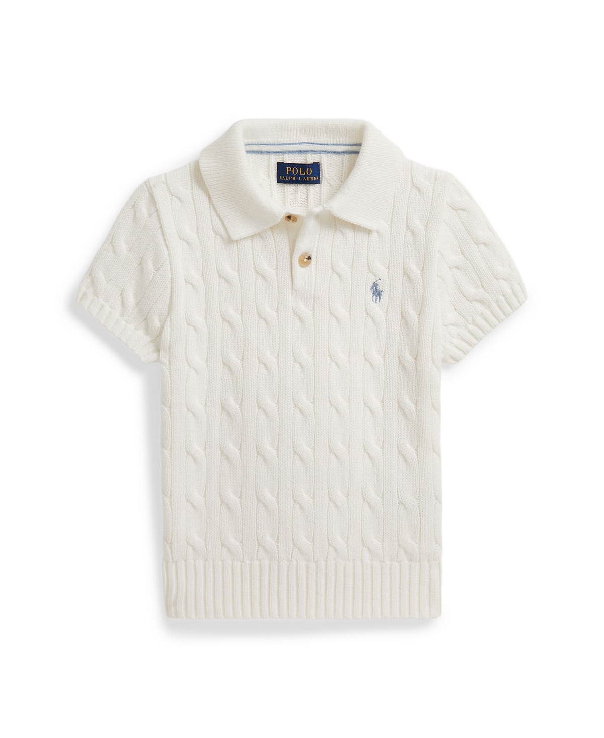 Click here for Polo Ralph Lauren Boys 2-7 Cable-Knit Cotton Polo... prices
