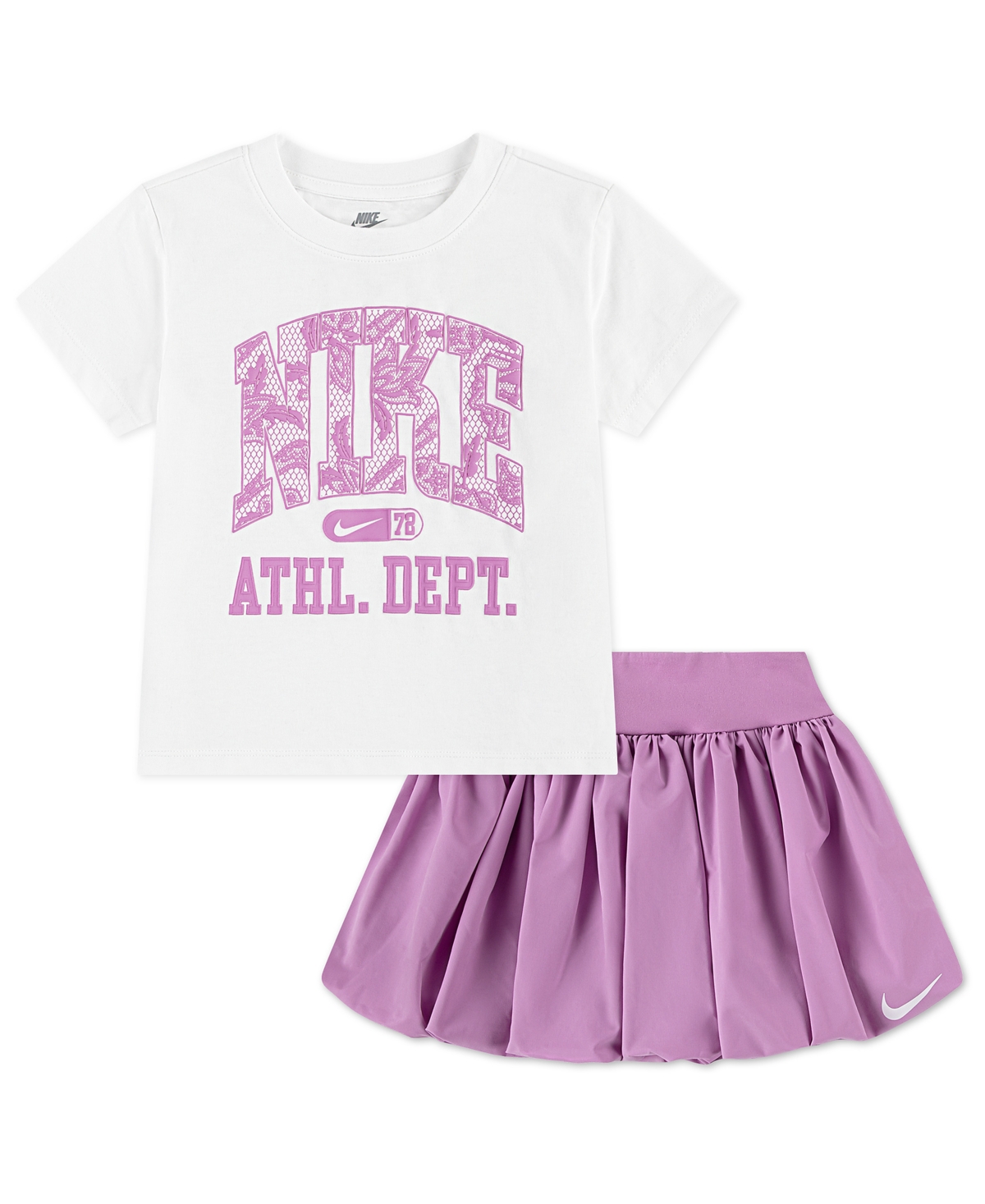 Click here for Nike Girls 4-6X Lace It Up Crewneck T-Shirt and Sc... prices