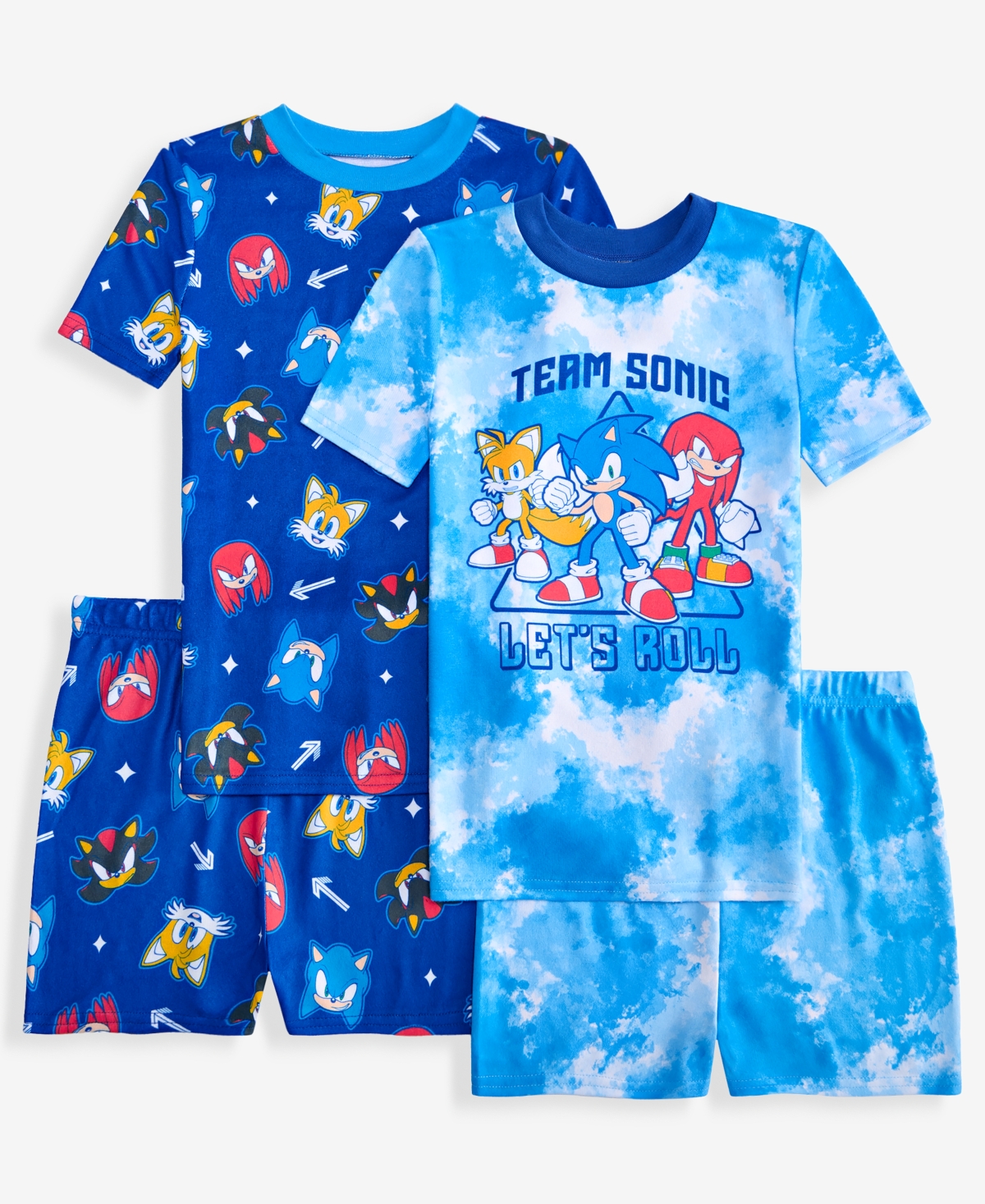 Click here for Sonic Boys 4-10 Hacci Pajamas  4-Piece Set - Light... prices