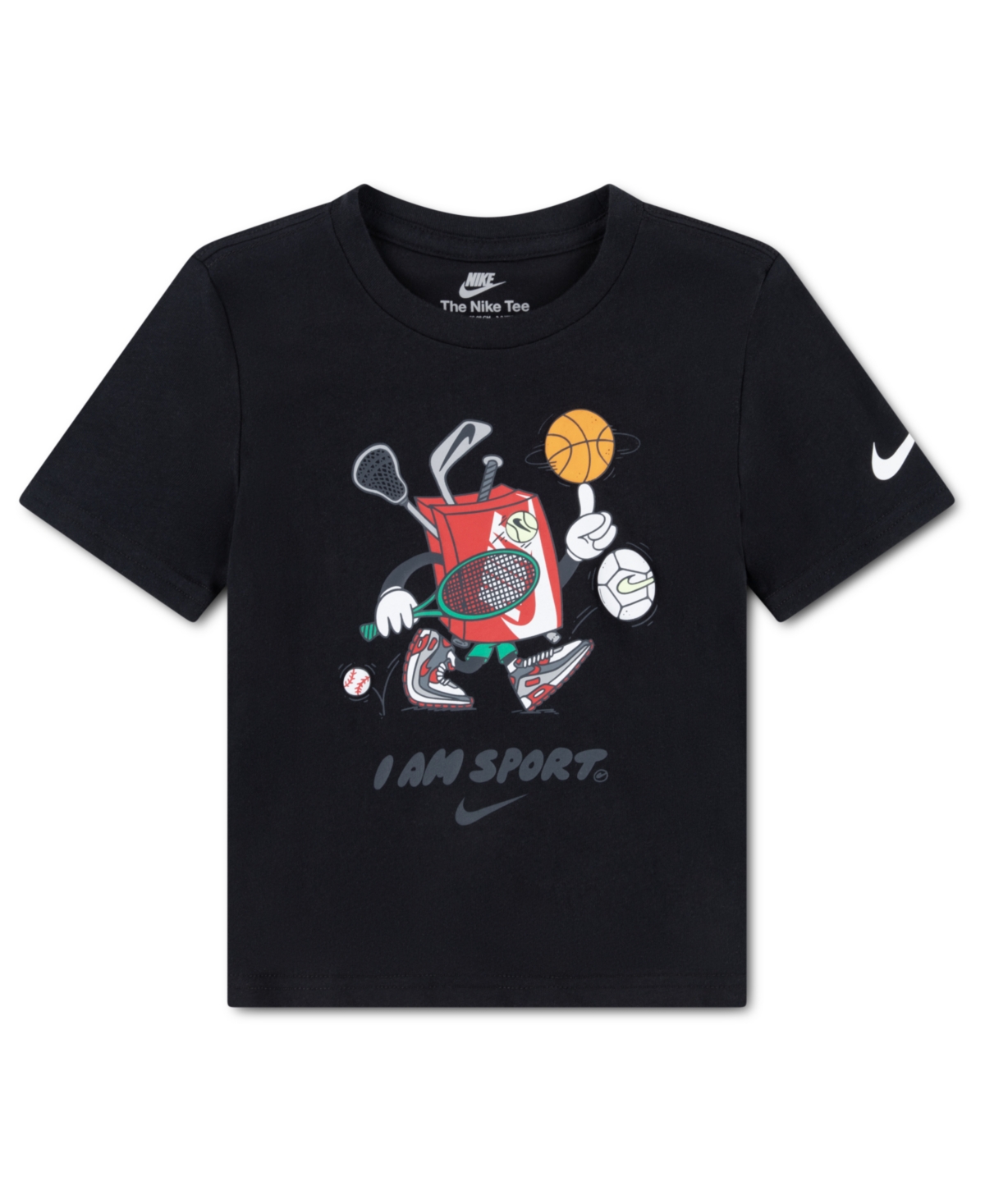 Click here for Nike Boys Toddler 2T-4T Crewneck T-Shirt - Black prices