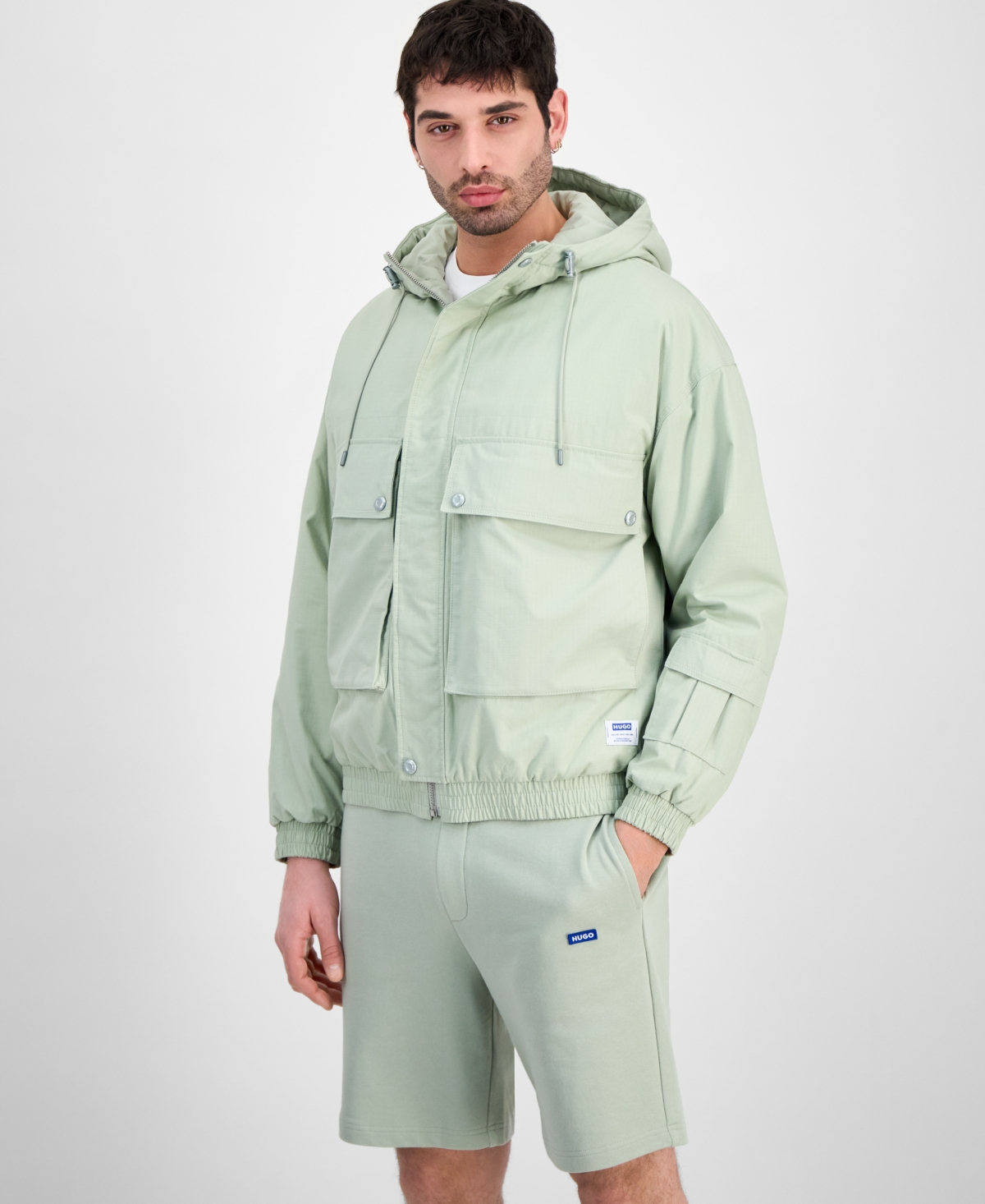 Click here for Hugo by Hugo Boss Mens Beckson Hooded Jacket - SEA... prices