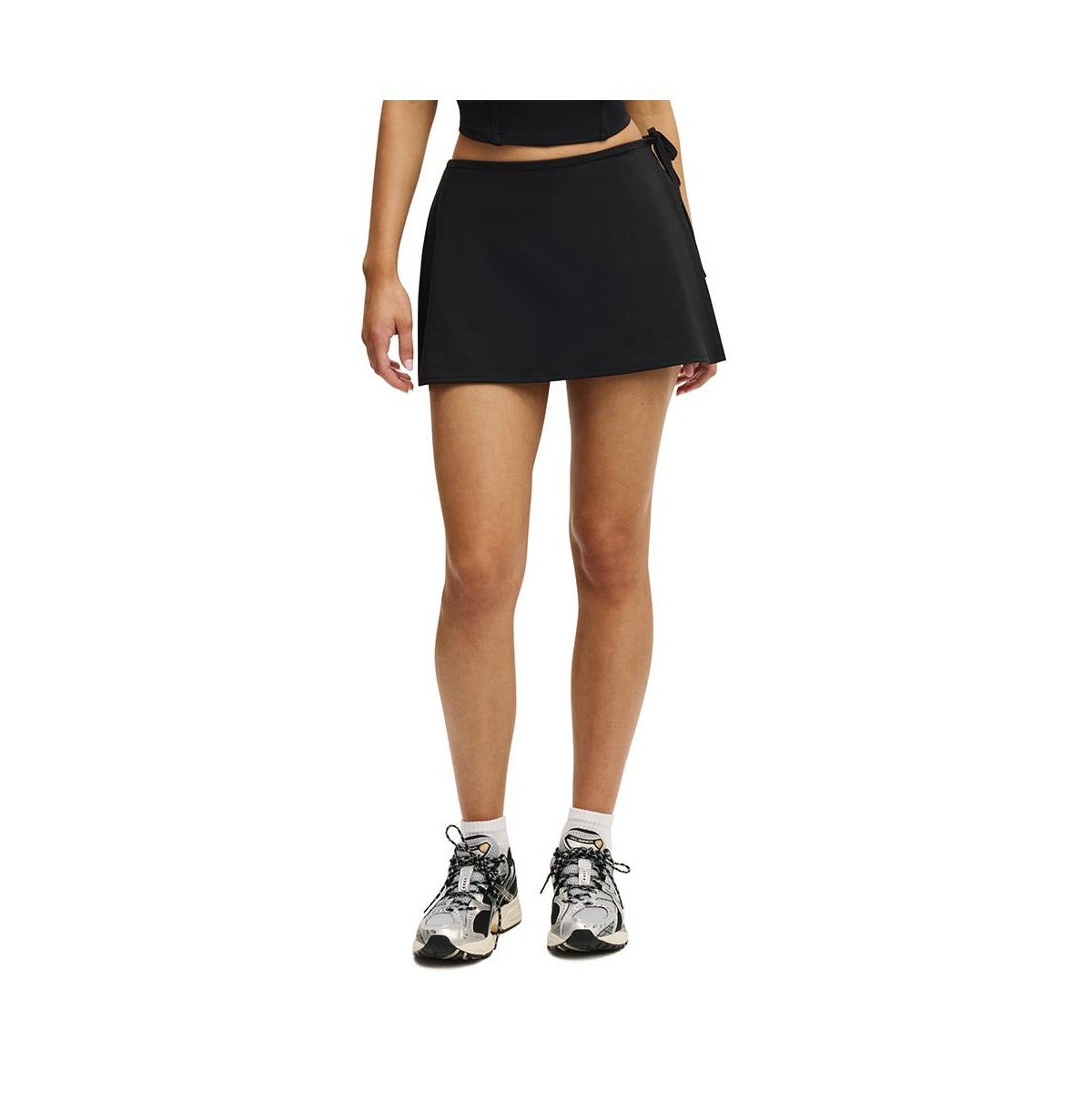Click here for Cotton On Womens Active Wrap Skirt With Tie - Blac... prices