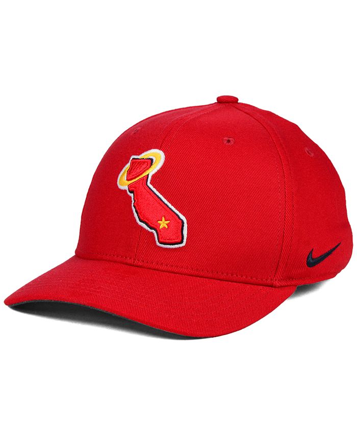 Nike Los Angeles Angels Ligature Swoosh Flex Cap - Macy's