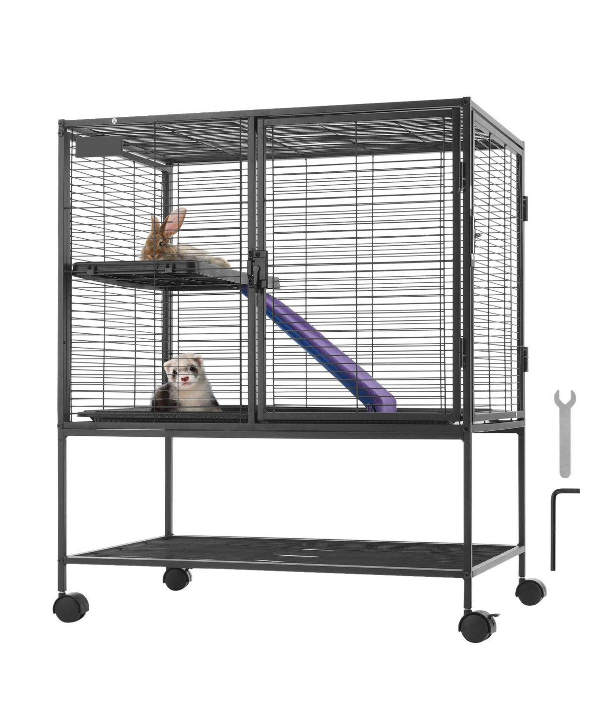 Click here for Cozito 2-Tier Rolling Metal Ferret Cage with Ramps... prices