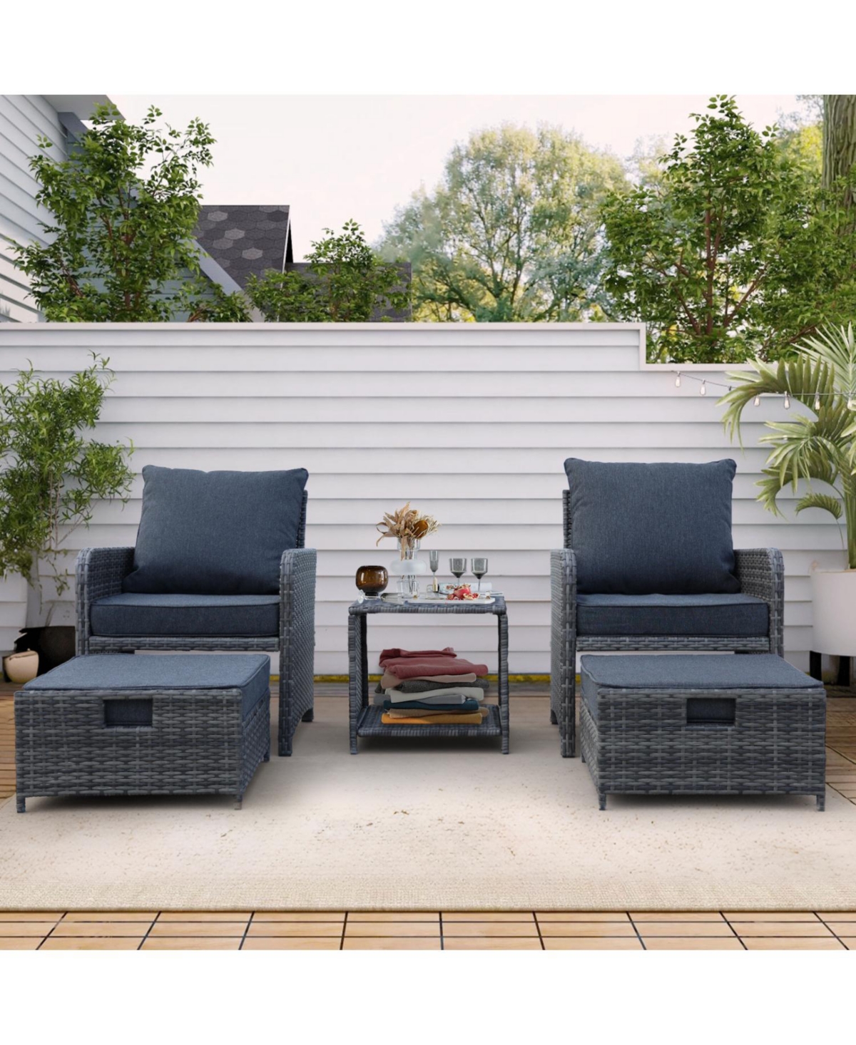 Click here for Streamdale Furniture Wicker Patio Furniture Set wi... prices