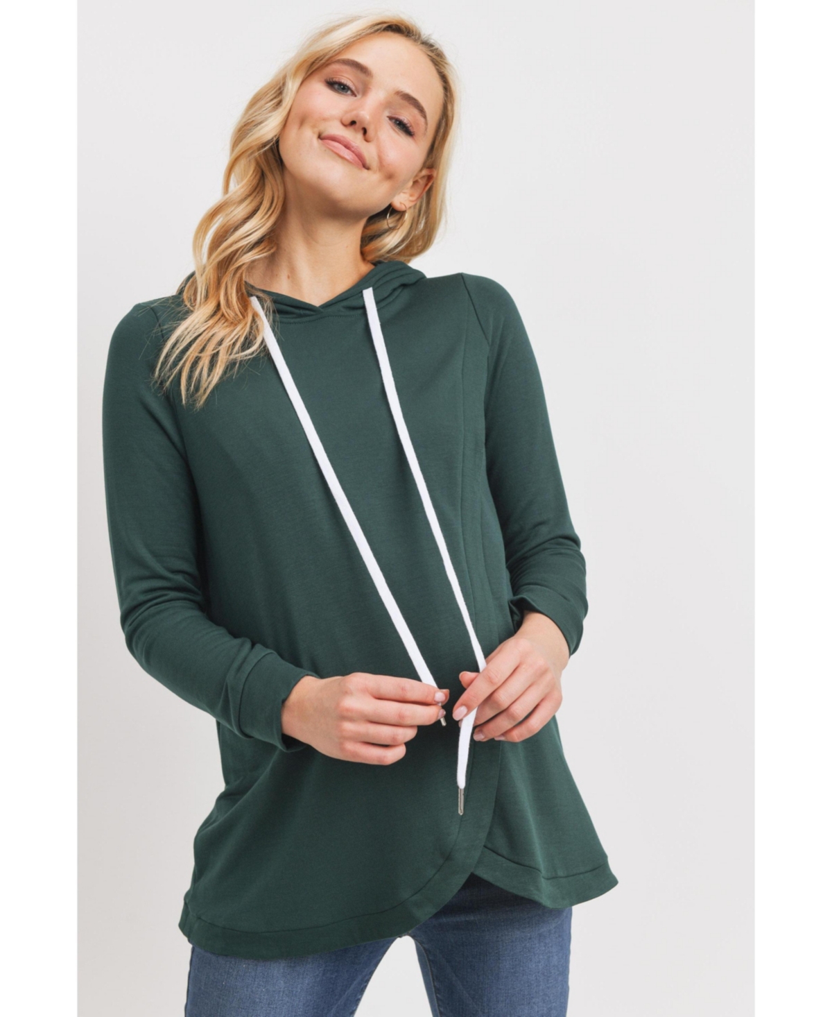 Click here for Hello Miz Maternity Crossover Drawstring Nursing H... prices