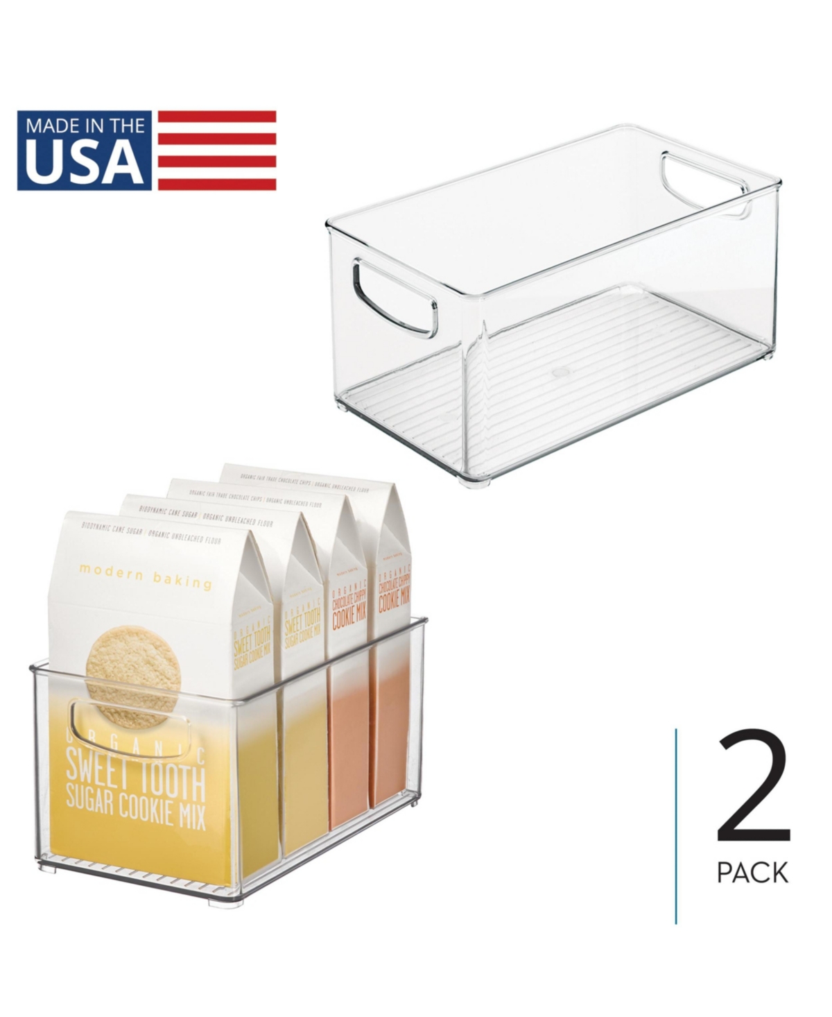 Click here for iDesign Plastic Stackable Pantry Bins with Handles... prices