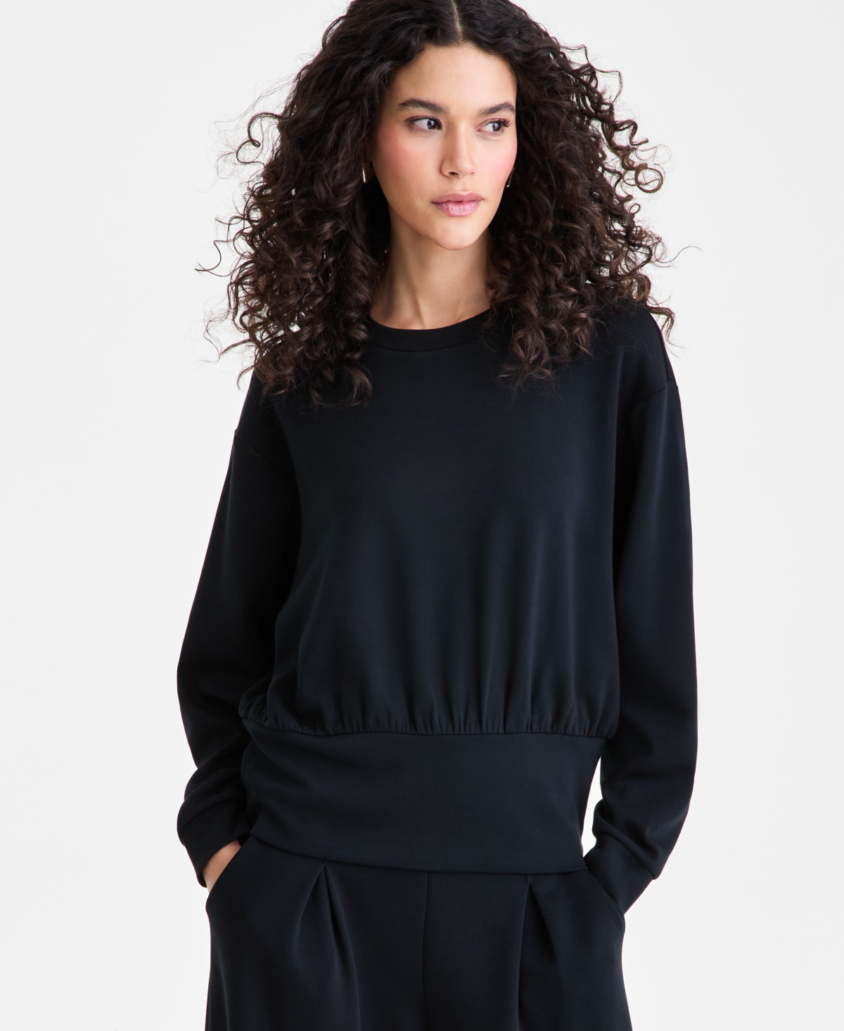 Click here for I.n.c. International Concepts Womens Banded-Bottom... prices