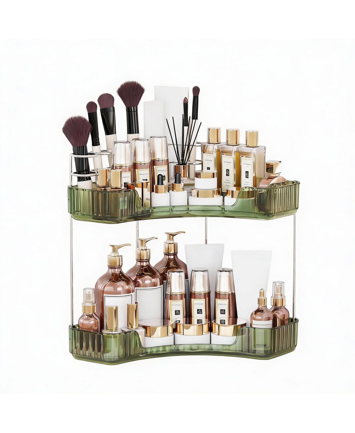 Click here for Yigii 2-Tier Corner Bathroom Organizer with Brush... prices