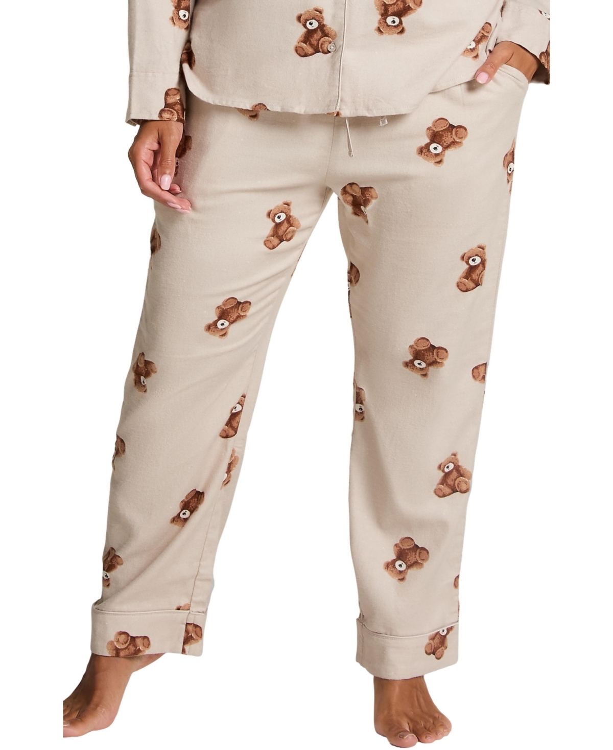 Click here for Hunkemoller Womens Pant Flannel Straight Bear - li... prices