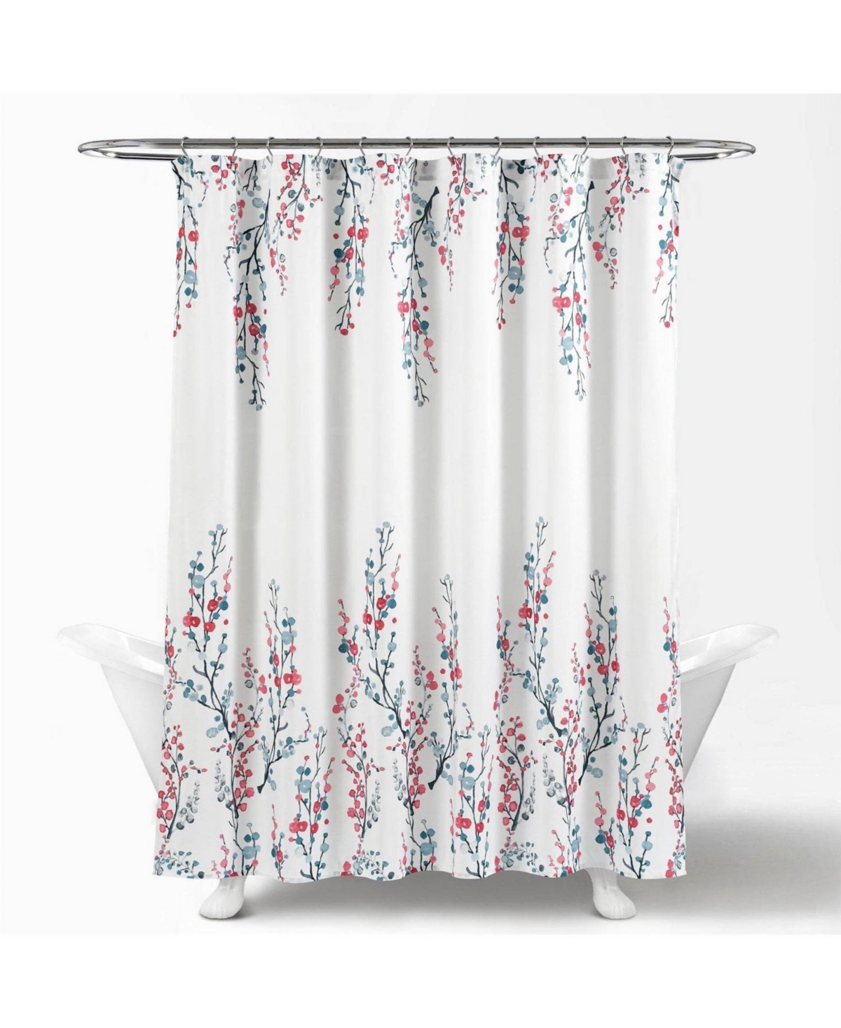 Click here for Slickblue 72-inch White Blue Coral Watercolor Flor... prices