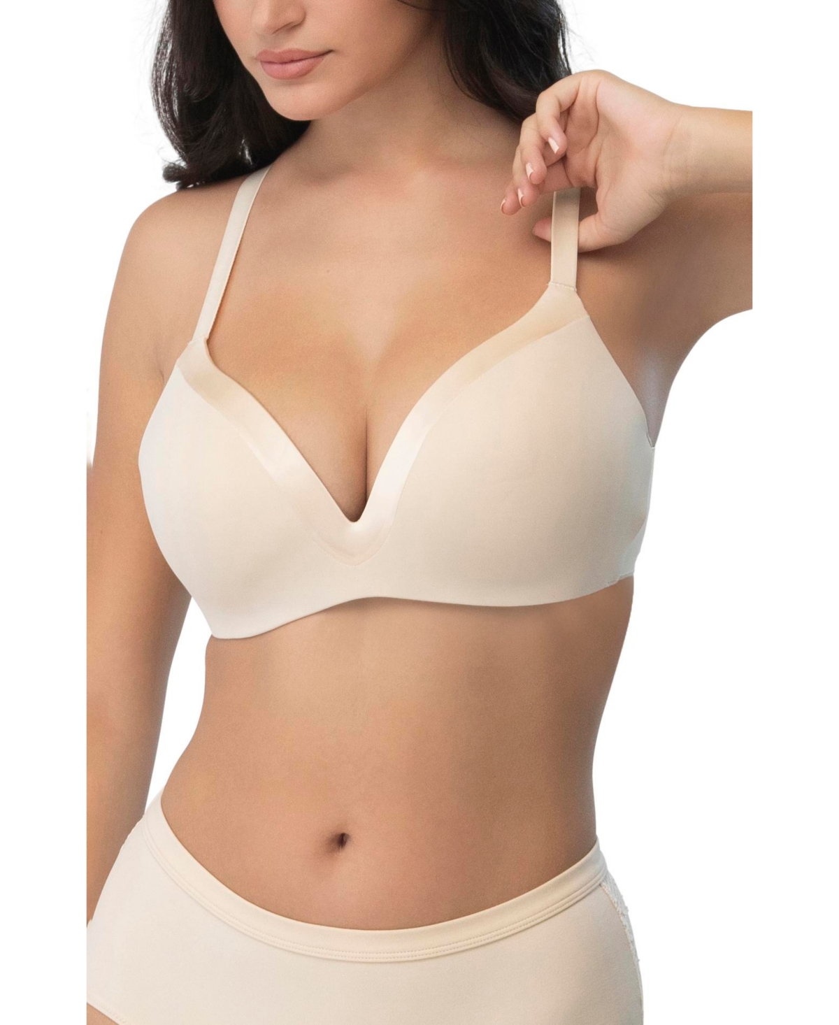 Click here for Underoutfit Womens The Satin Grace Bra - Sand prices