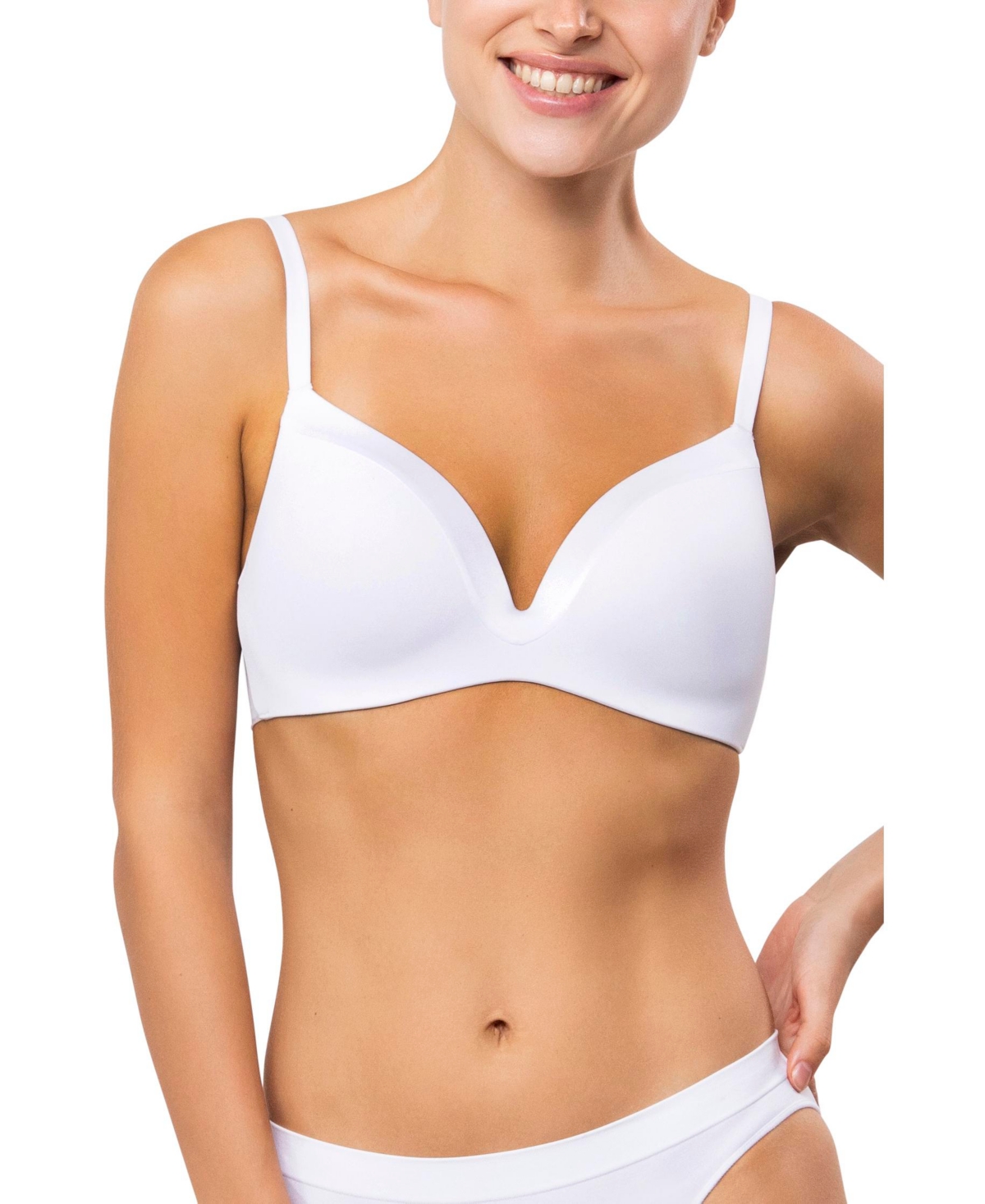 Click here for Underoutfit Womens The Satin Grace Bra - White prices